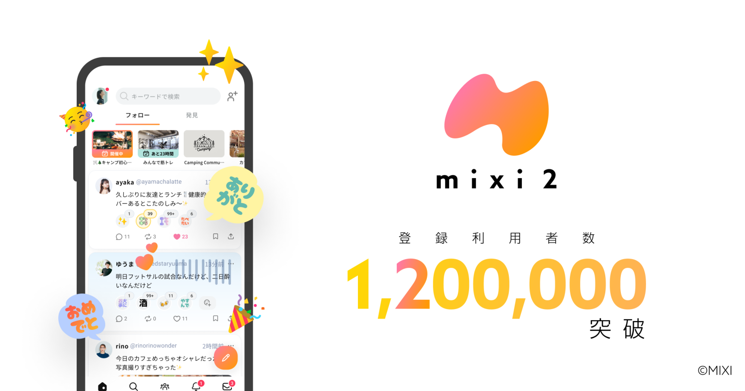 SNS『mixi』誕生から20年、MIXIの新しいSNS「mixi2」サービス開始！ | ニュース| 株式会社MIXI